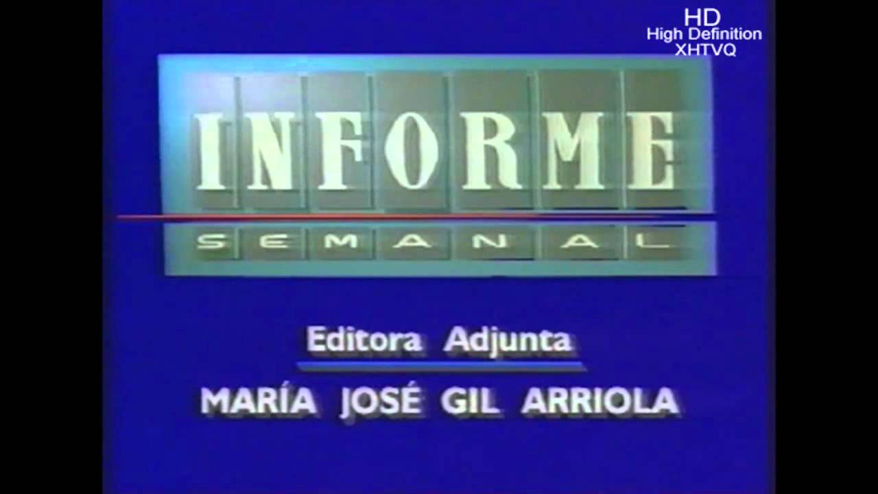 TVE1 INFORME SEMANAL SALIDA 1992 - YouTube