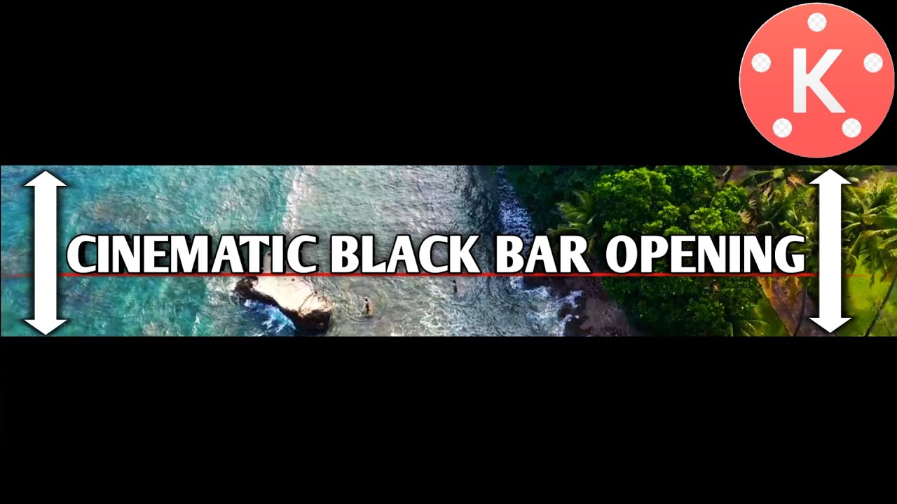 How to make Cinematic Black Bar Opening Transition in Kinemaster with ...