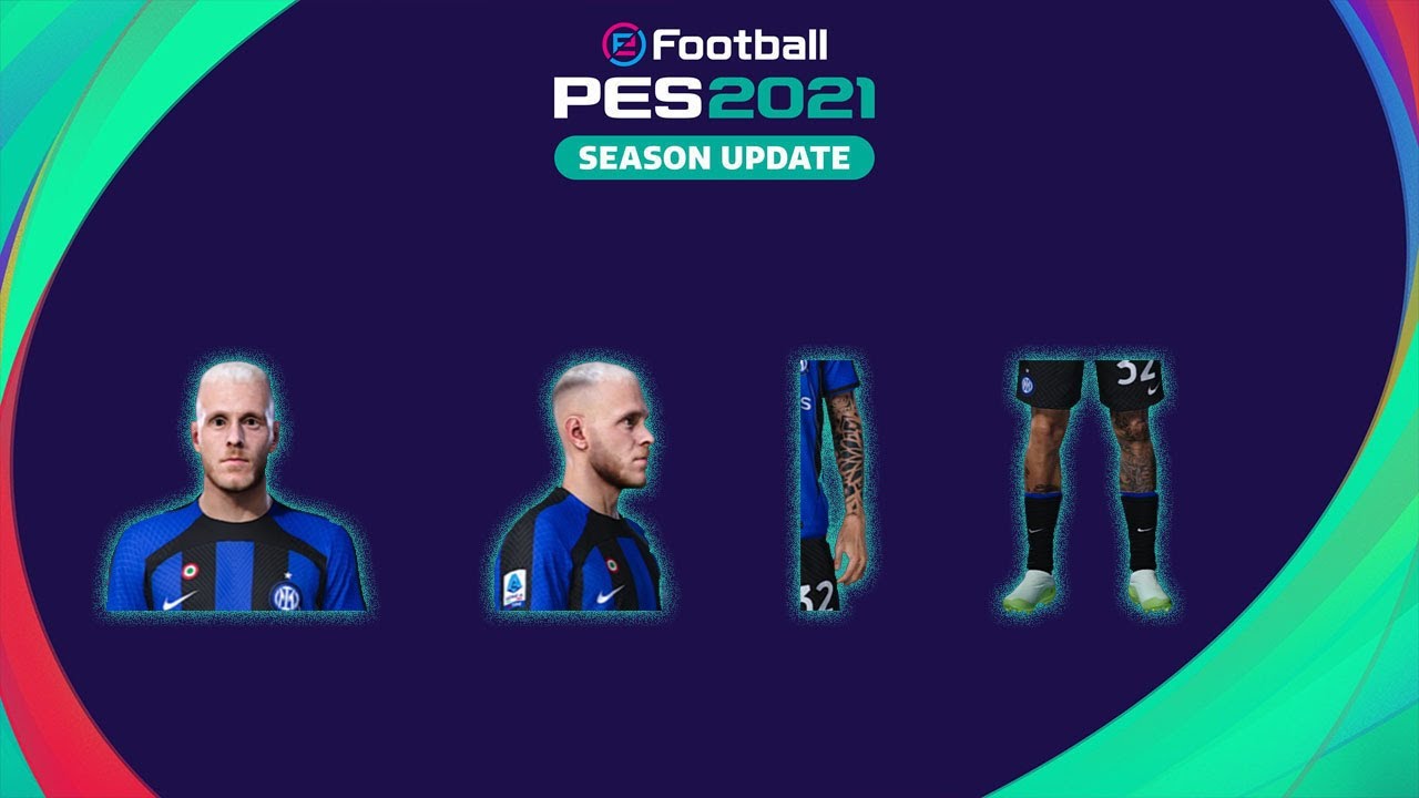 Dimarco Vol: 2 + Tattoo 100% convertido do eFootball 2024 Compatível ...