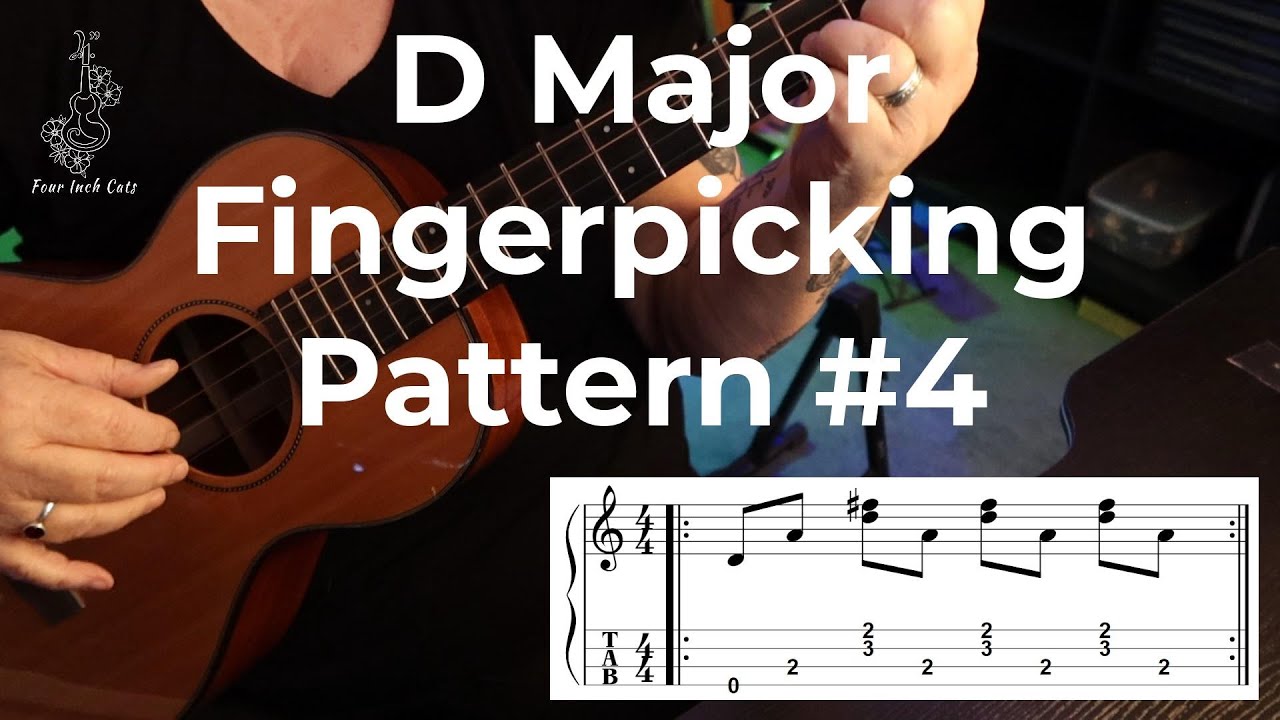 D Major Fingerpicking Pattern #4 (Baritone Ukulele) - YouTube