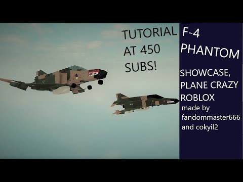 F-4 II PHANTOM showcase, plane crazy roblox - YouTube