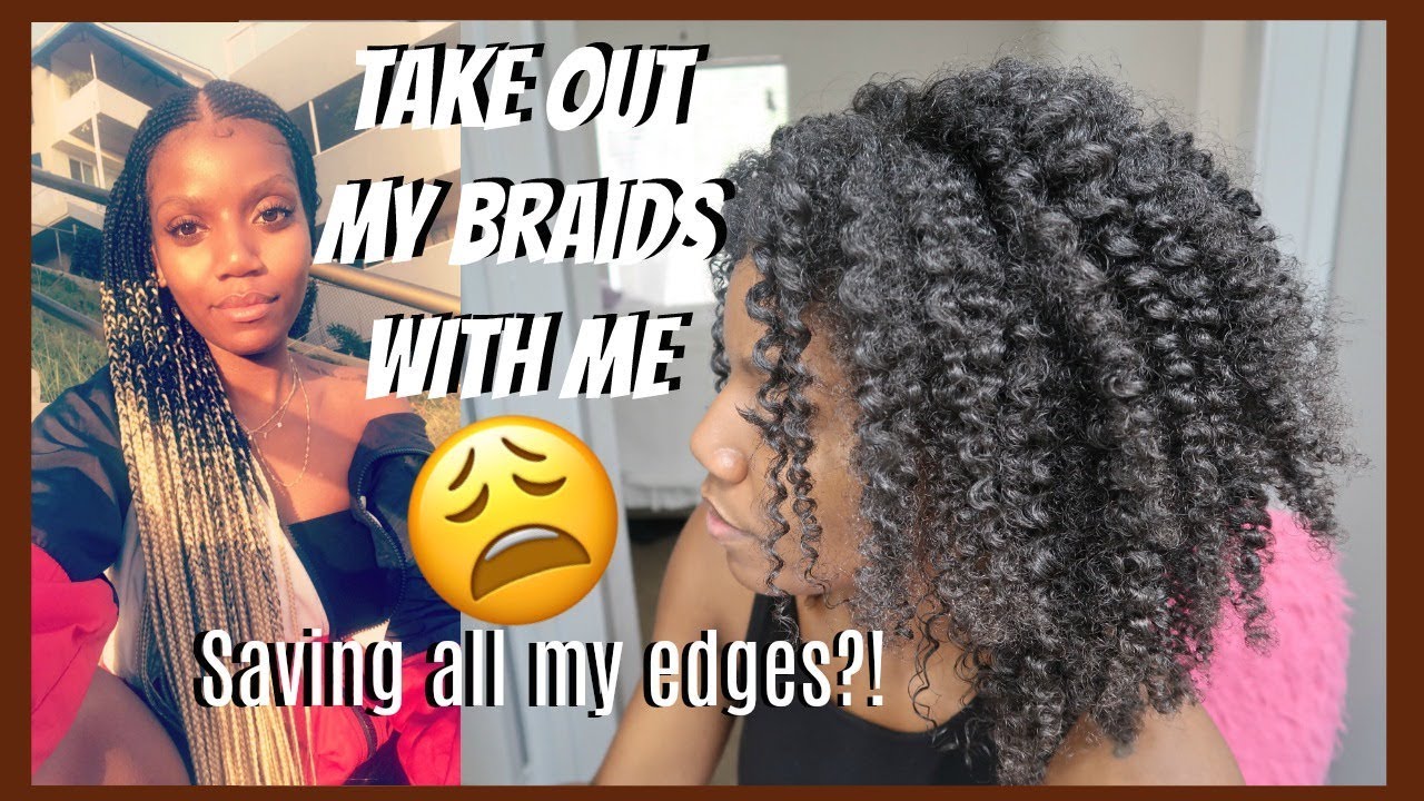 TAKING OUT MY BRAIDS + Detangling Method - YouTube