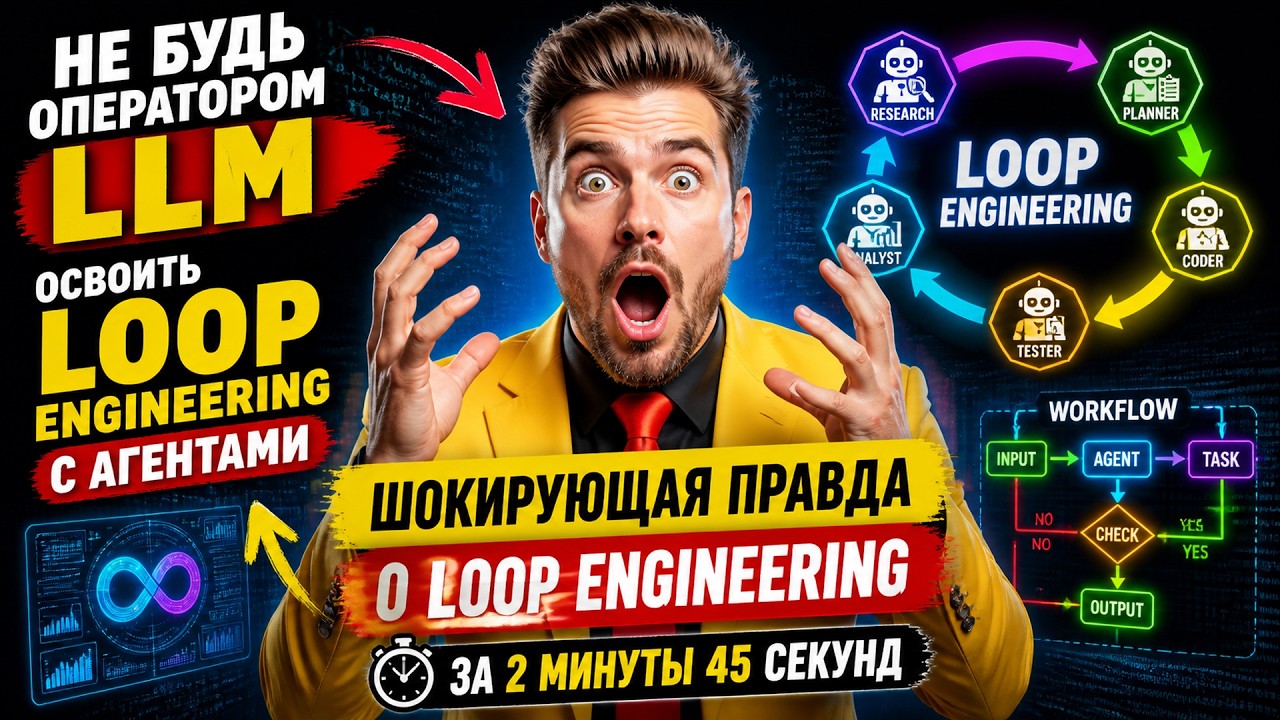 Loop Engineering: как построить AI‑агенты без ручного промптинга - YouTube