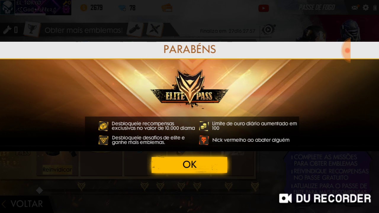 Novo passe elite atualizado - YouTube