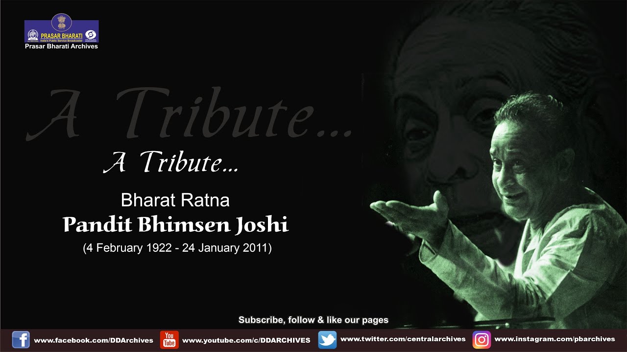 Pandit Bhimsen Joshi | A Tribute - YouTube