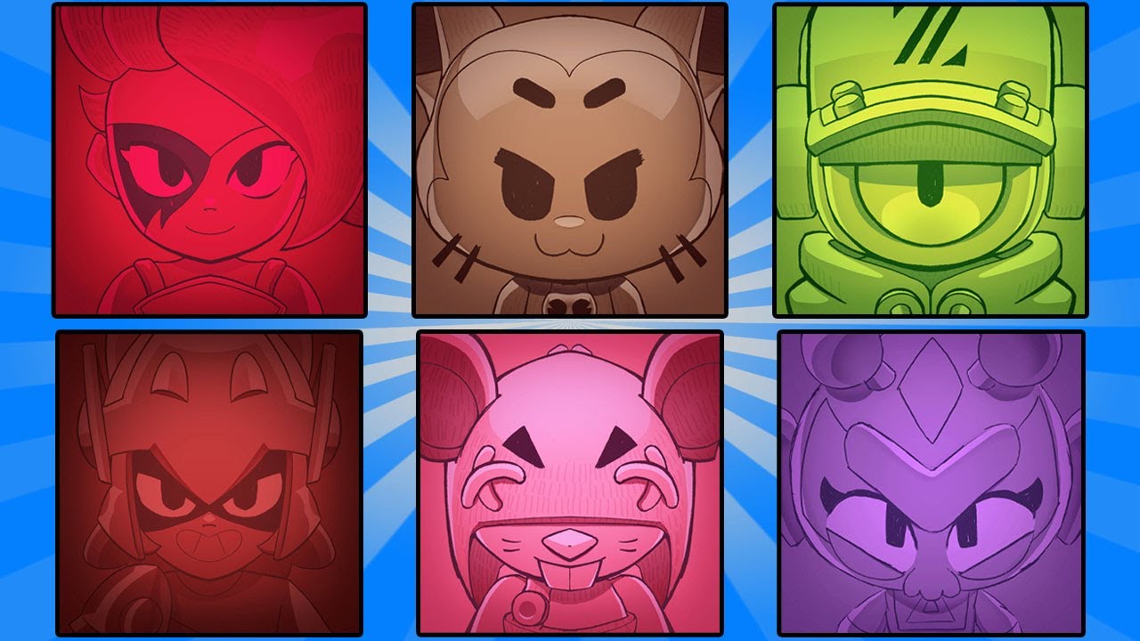 30+ Brawlers & Skins Icons Concept - YouTube