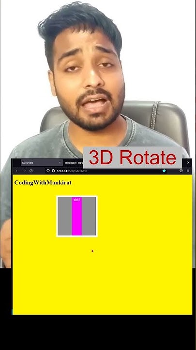 3D Transform Rotate - YouTube