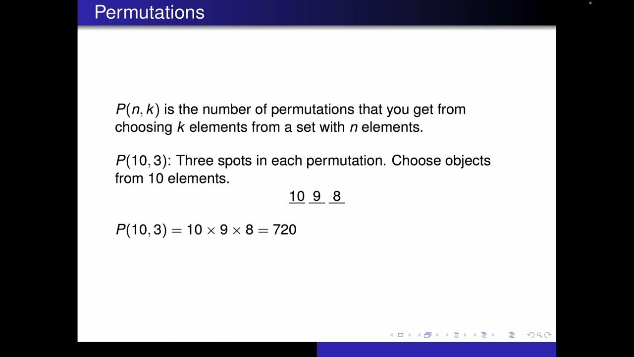 Permutations and Combinations (Section 1.3) - YouTube