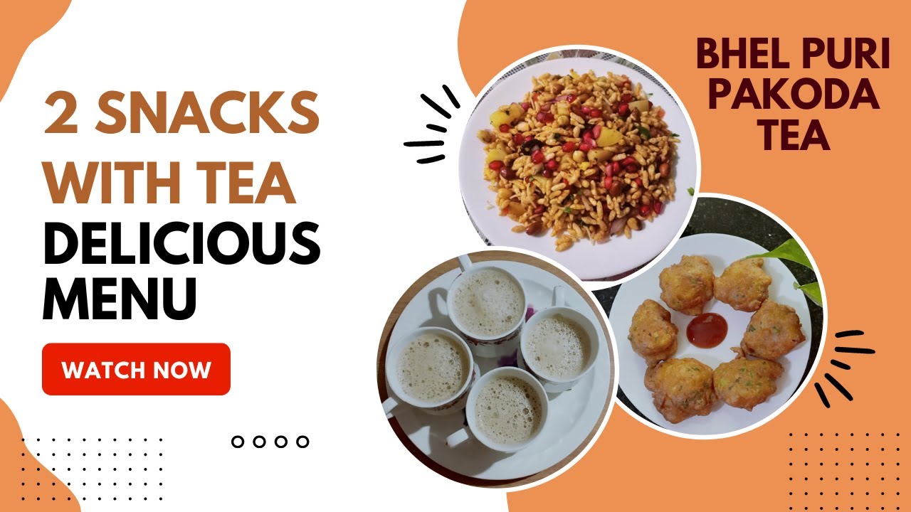 2 very instant & delicious 1 min snacks recipes with tea | Veg. Pakoda ...