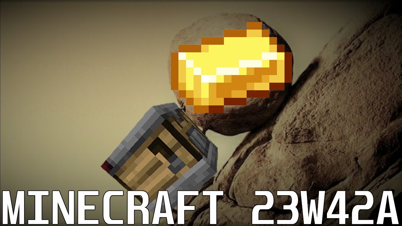 Sisyphus CRAFTER in MINECRAFT SNAPSHOT 23W42A - YouTube