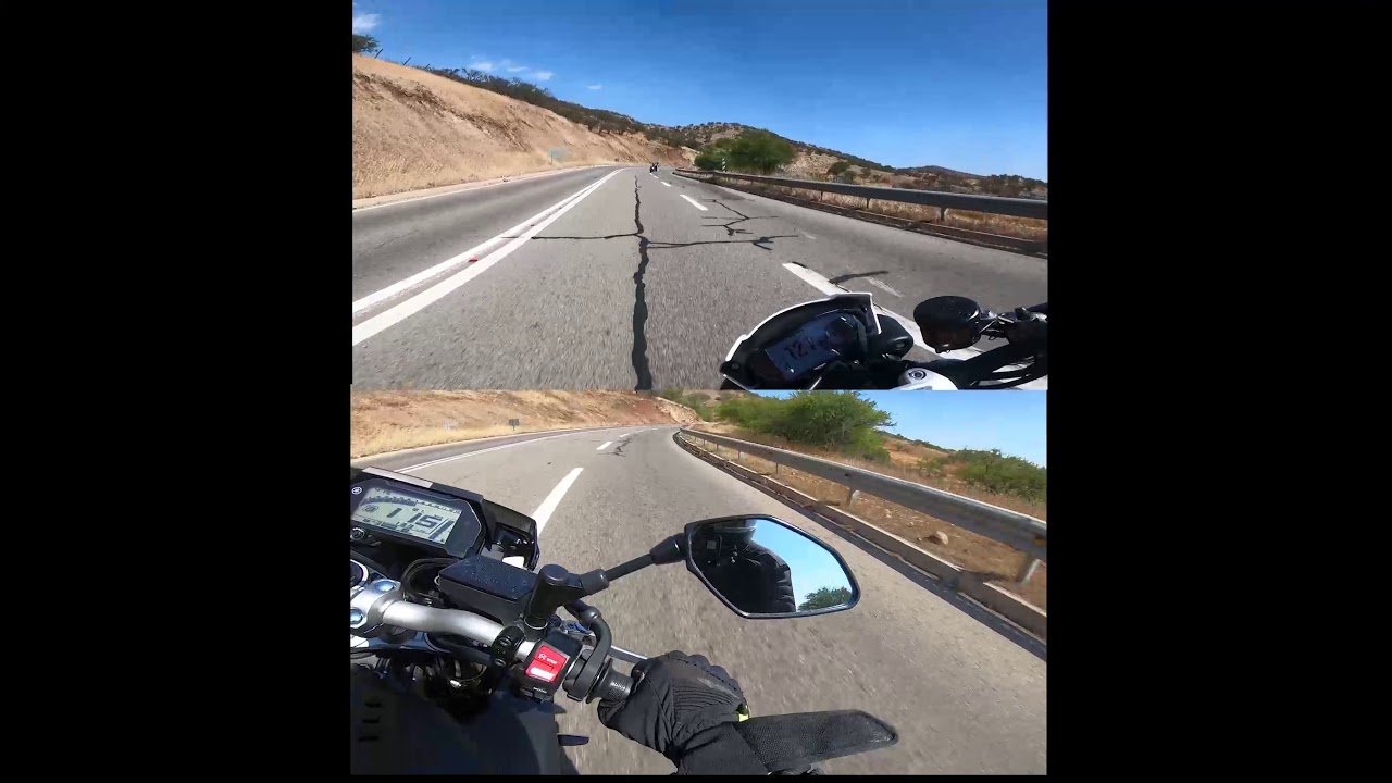 mt10 vs speed triple dual cam - YouTube