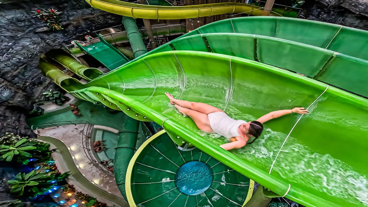 HUGE Waterpark in an Underground CAVE! Cascade Cave in Hungary - YouTube