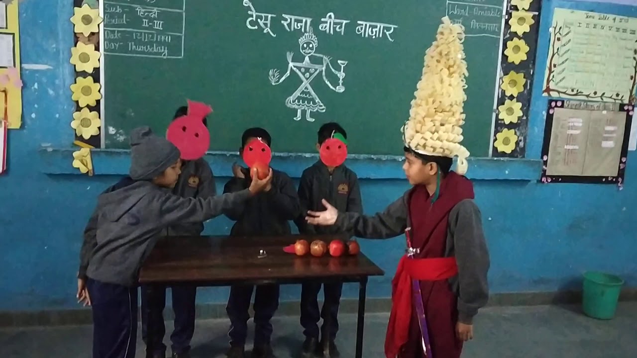 Tesu Raja Beech Bazaar ( टेसू राजा बीच बाज़ार)- poem Class 2 Hindi ...