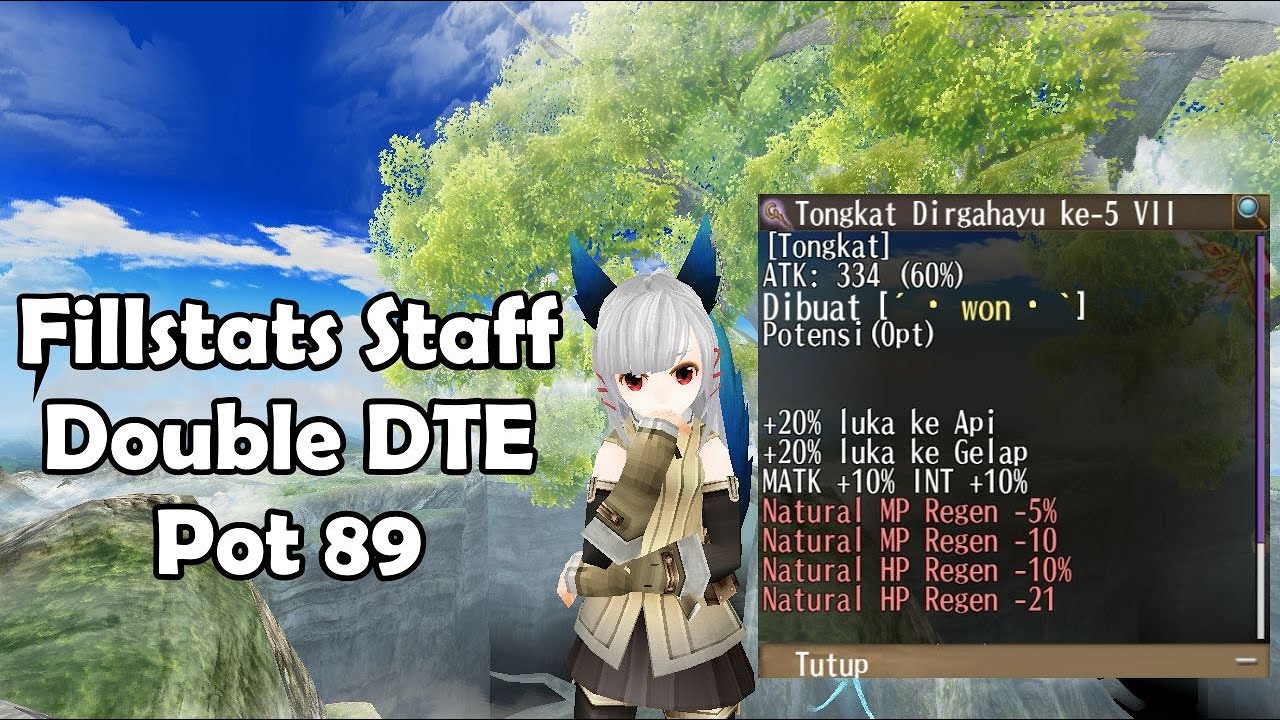 Fillstats Staff Double DTE - Toram Online - YouTube