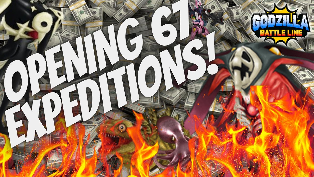 I OPENED 67 EXPEDITION MAPS IN GODZILLA BATTLE LINE! - YouTube