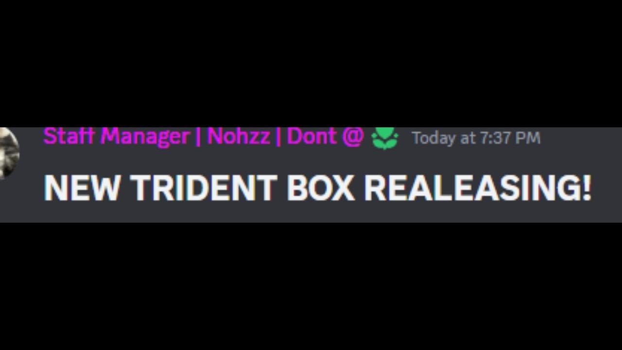 NEW TRIDENT BOX - YouTube