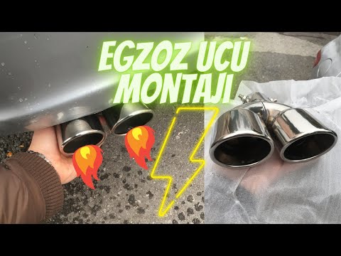 Krom Egzoz Ucu Uygulaması, Chrome Exhaust Tip Application, Peugeot 307