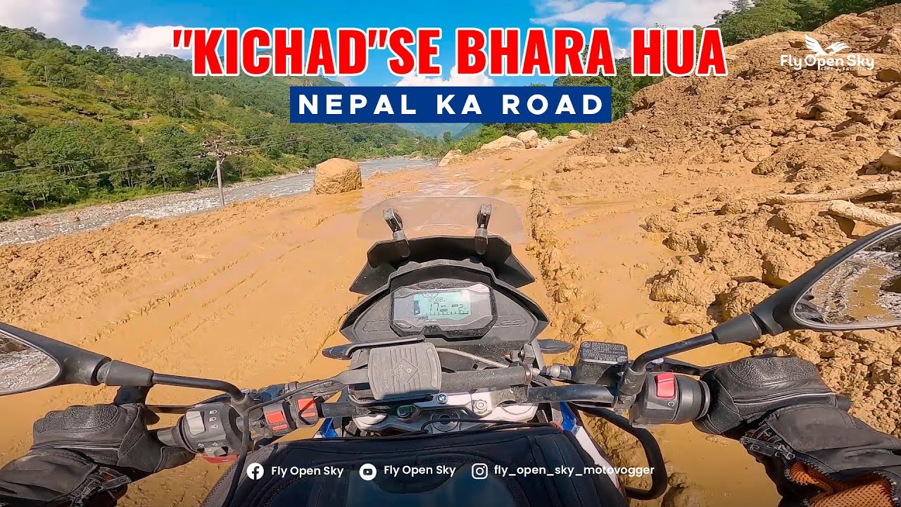 "Kichad"🚳 se Bhara Hua Nepal ka Road | kya Socha Tha Kaisa Road Mila😵‍💫 ...