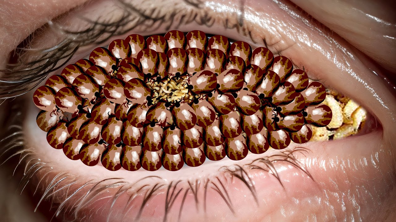 ASMR Remove dog tick , Maggots ,spider , lice, Barnacle from infected ...