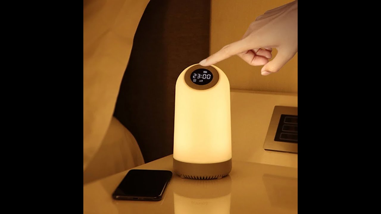 Multifunctional Smart LED Bedside Lamp and Bluetooth Speaker - YouTube