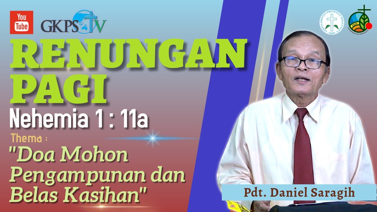 Renungan Pagi Pdt. Daniel Saragih - YouTube