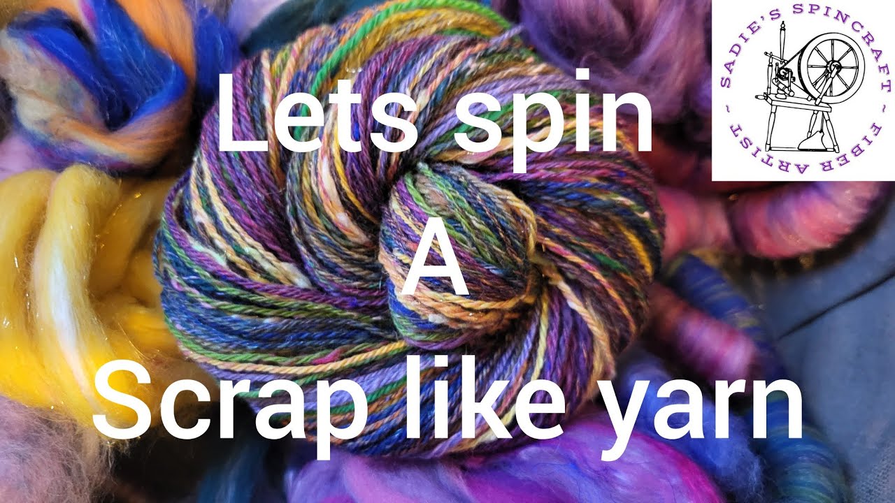 Let's spin a Scrap like Yarn Take 2 #fiberarts #spinningyarn - YouTube