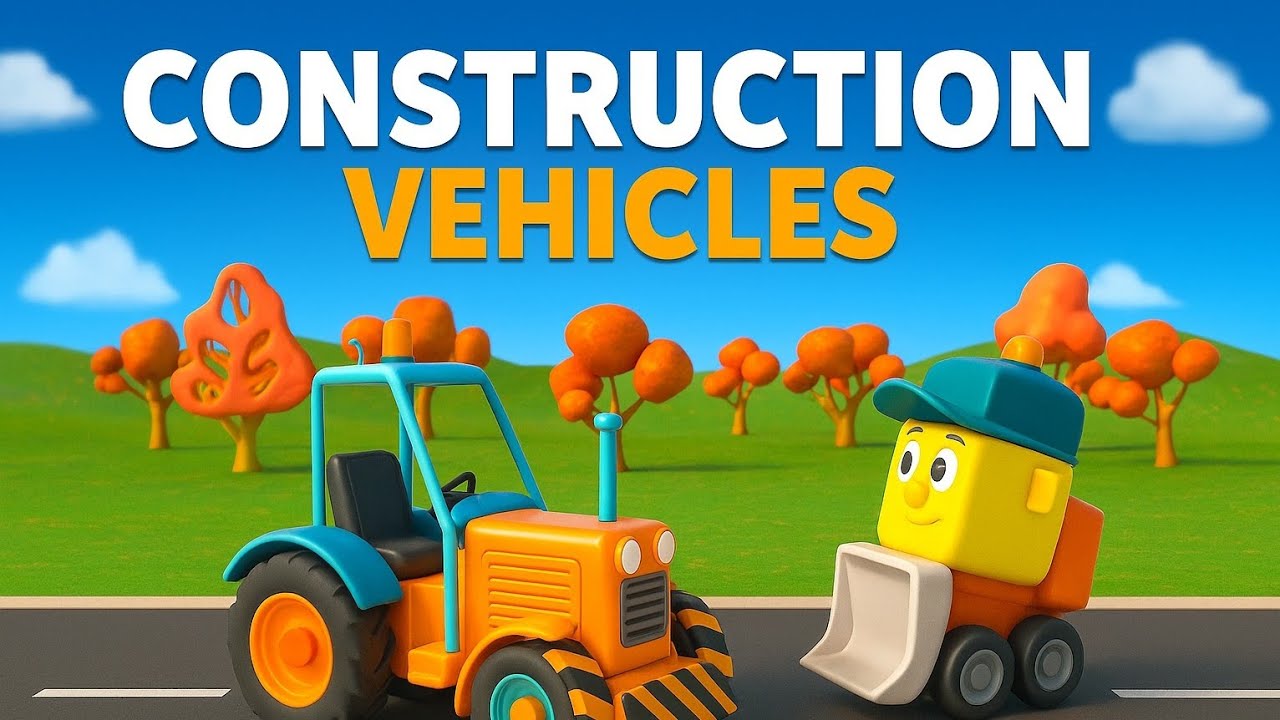 “Construction Friends 🚜 | Fun Learning Cartoon for Kids” #video #viral ...