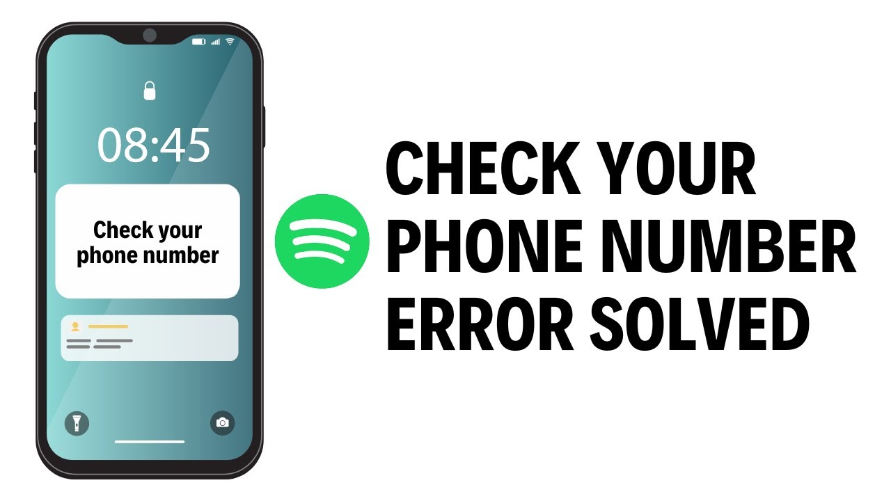 Check your phone number error Spotify Solved - YouTube