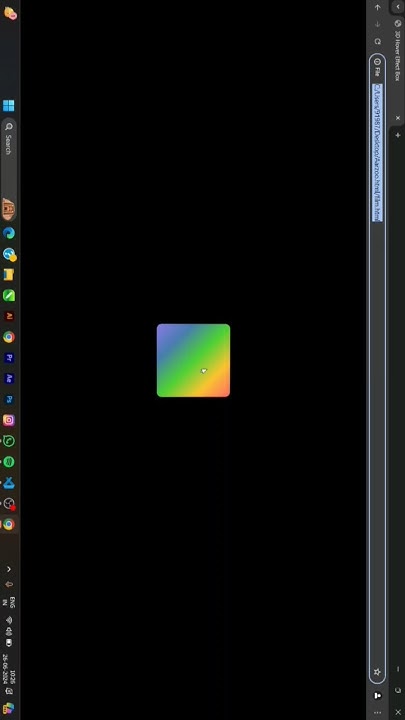 How To Create A 3d Colorful Effect In Html Css Html Htmlcss Css