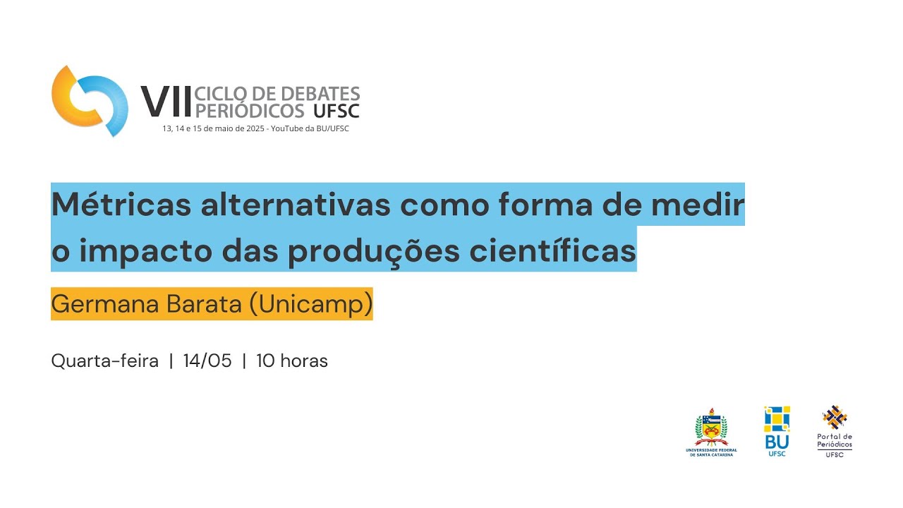 Métricas alternativas como forma de medir o impacto das produções ...