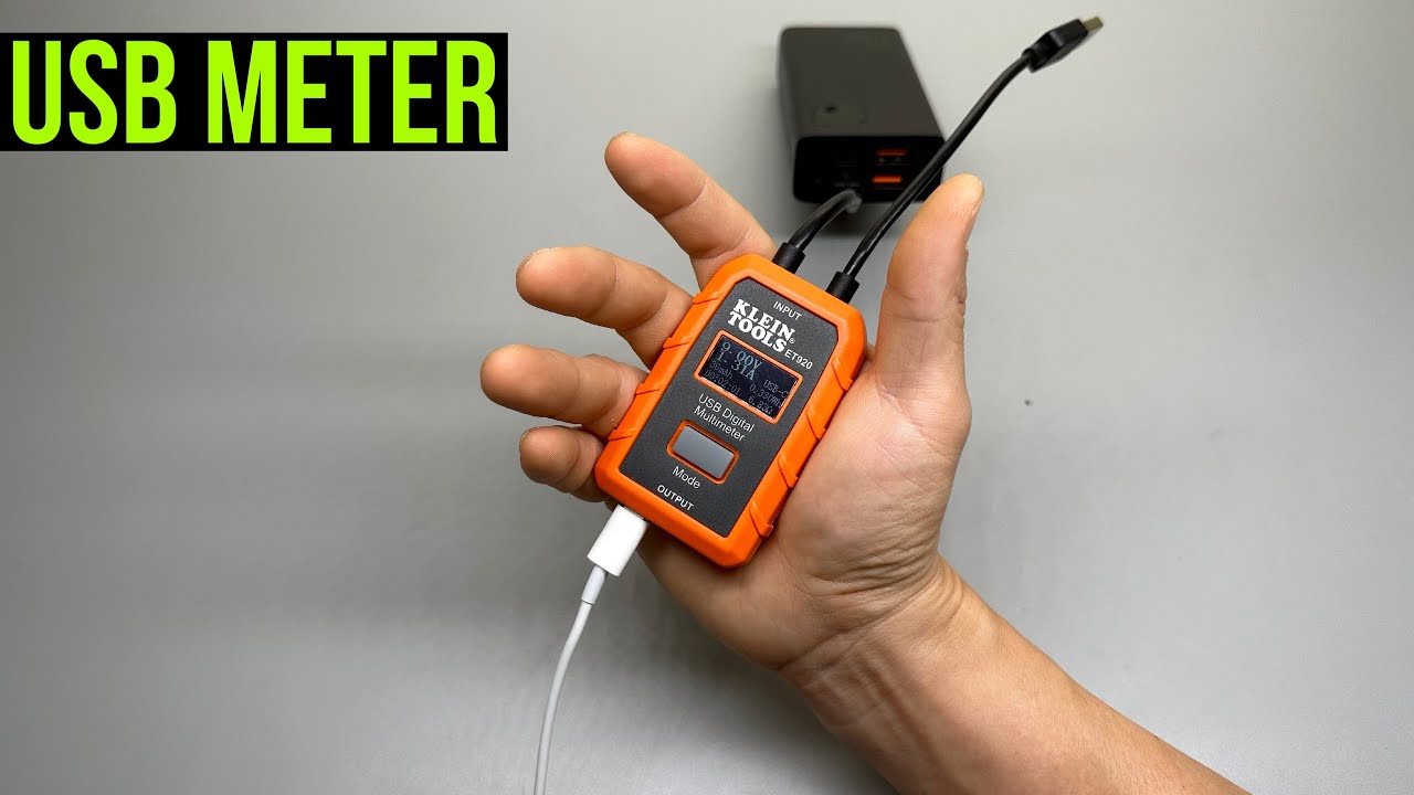 My USB Power Meter: Klein Tools ET920 - YouTube