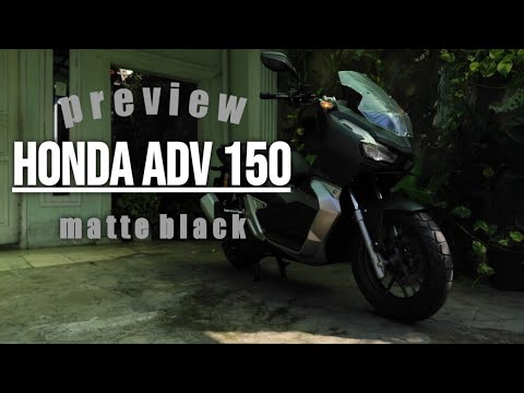 Preview HONDA ADV 150 Matte Black - YouTube