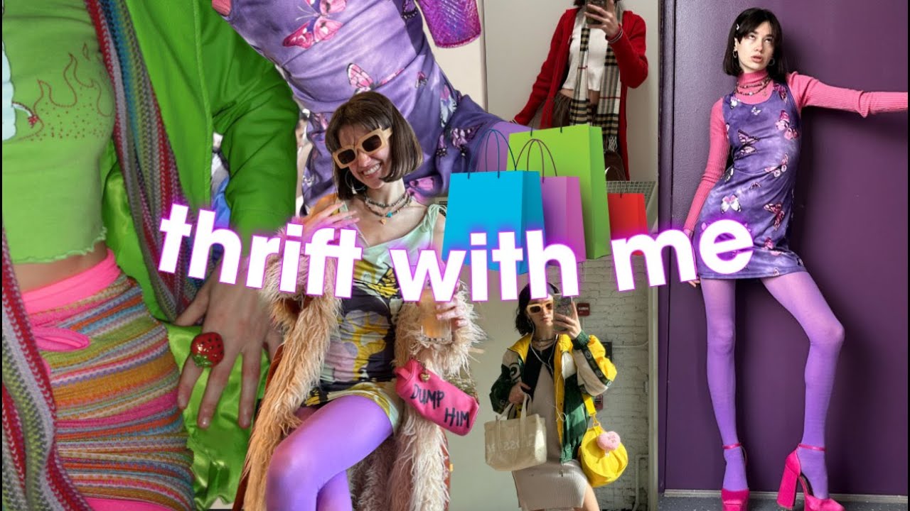thrift with me! + $130 try on haul - YouTube