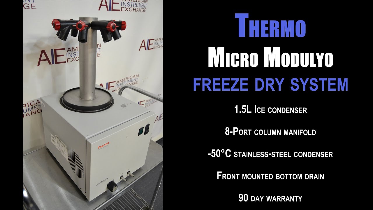 Thermo Micro Modulyo 115 Freeze Dryer System (2225B F DRY) - YouTube