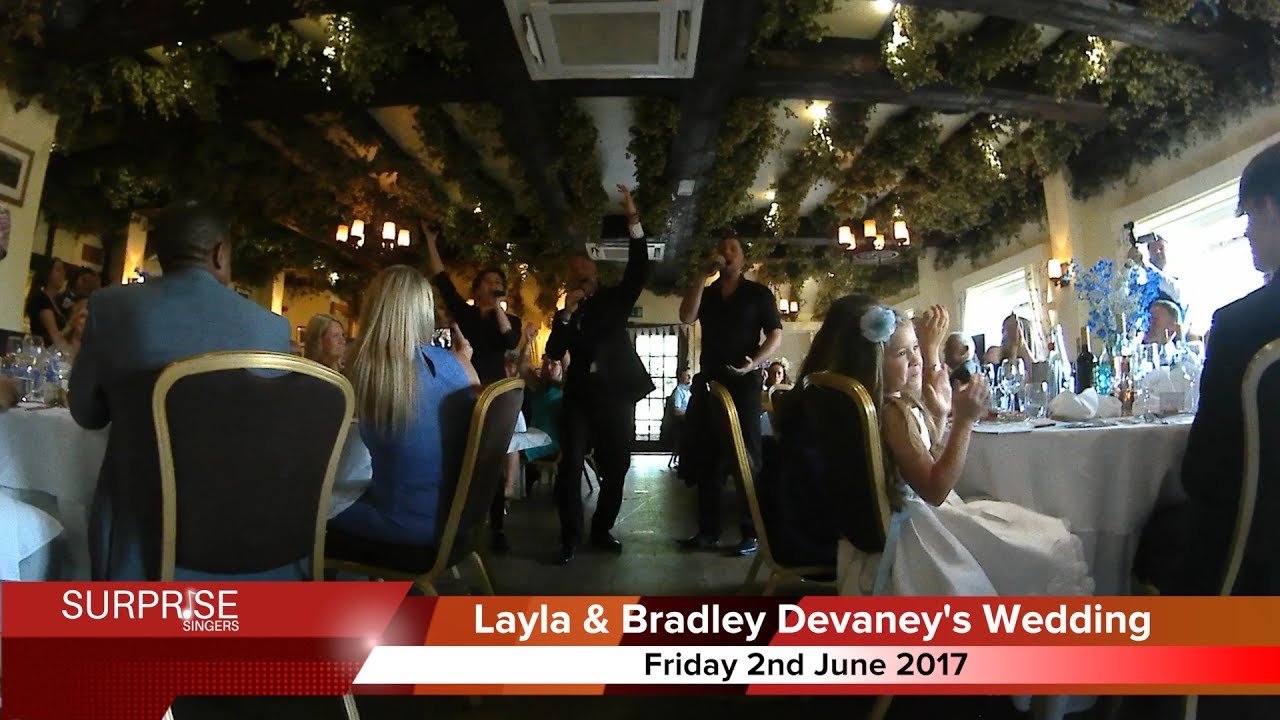Singing Waiters - Surprise Singers at Layla and Bradley Devaney's ...