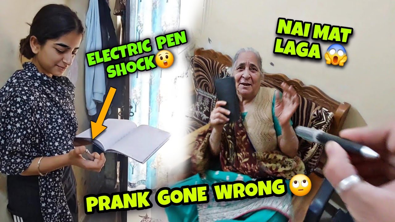 Electric pen se mummy ko ye kya ho gya 😱 prank gone wrong 😱 Shock lag gya 🥵 delhi rider - YouTube