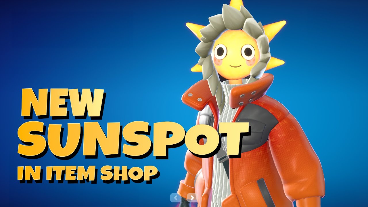 Sunspot new Fortnite style with a reactive back bling - YouTube