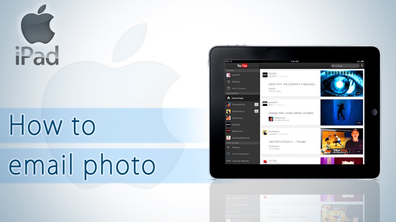 iPad - How to email photo - YouTube
