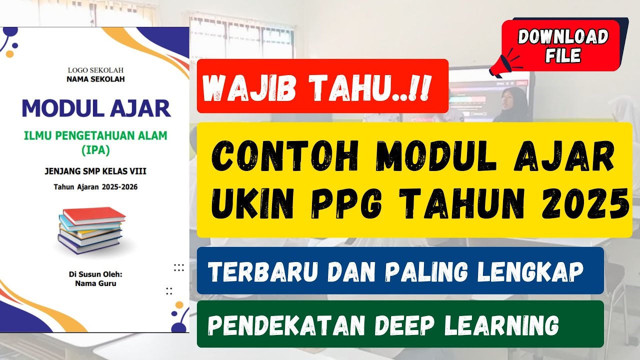 Contoh Modul Ajar UKIN Deep Learning - YouTube
