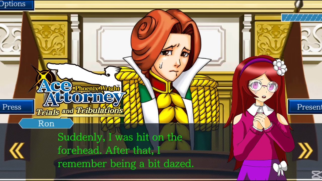 Ace Attorney Trials and tribulations - case 2 (day 4 pert 1 trial 2/3 ...