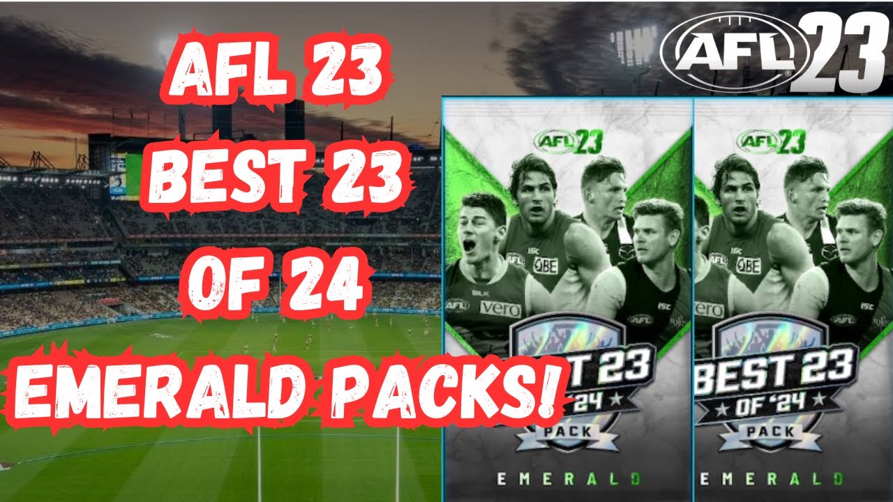 AFL23 Proteam Best 23 of 24 Emerald Packs - YouTube