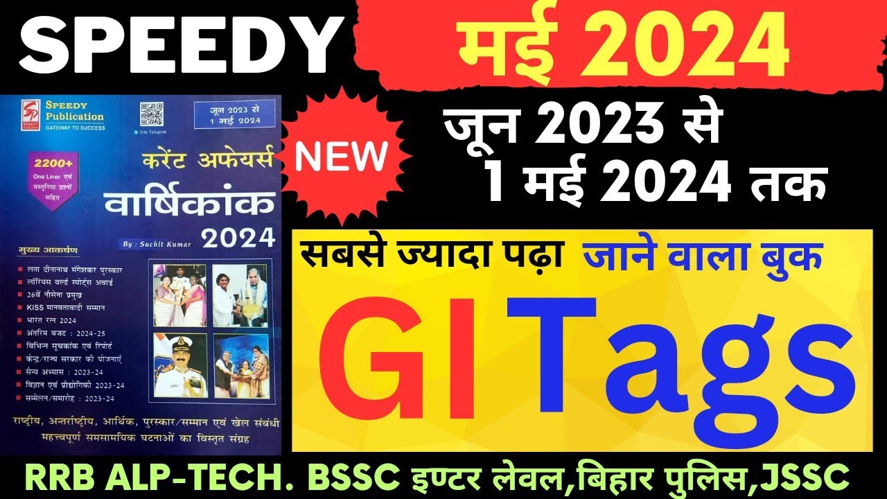 Speedy Current Affairs 2024 | GI Tags | Speedy Current Affairs June ...