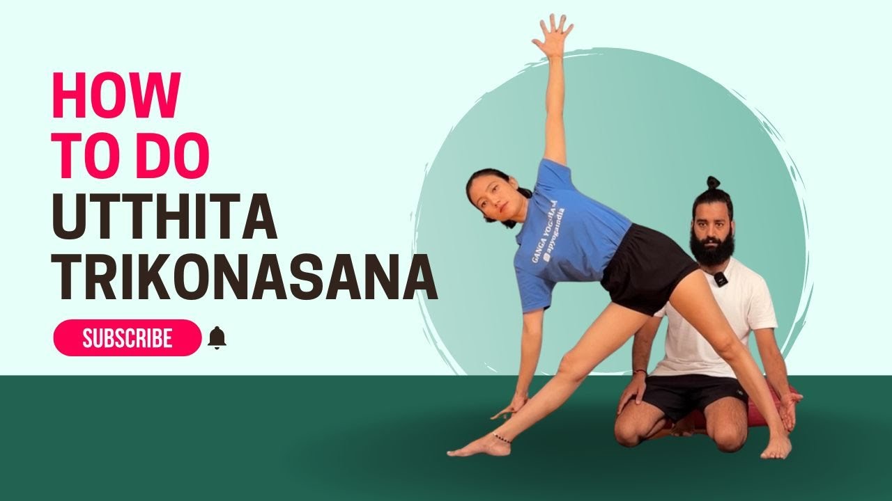 How to do Utthita Trikonasana ( Extended Triangle pose ) | Iyengar yoga ...