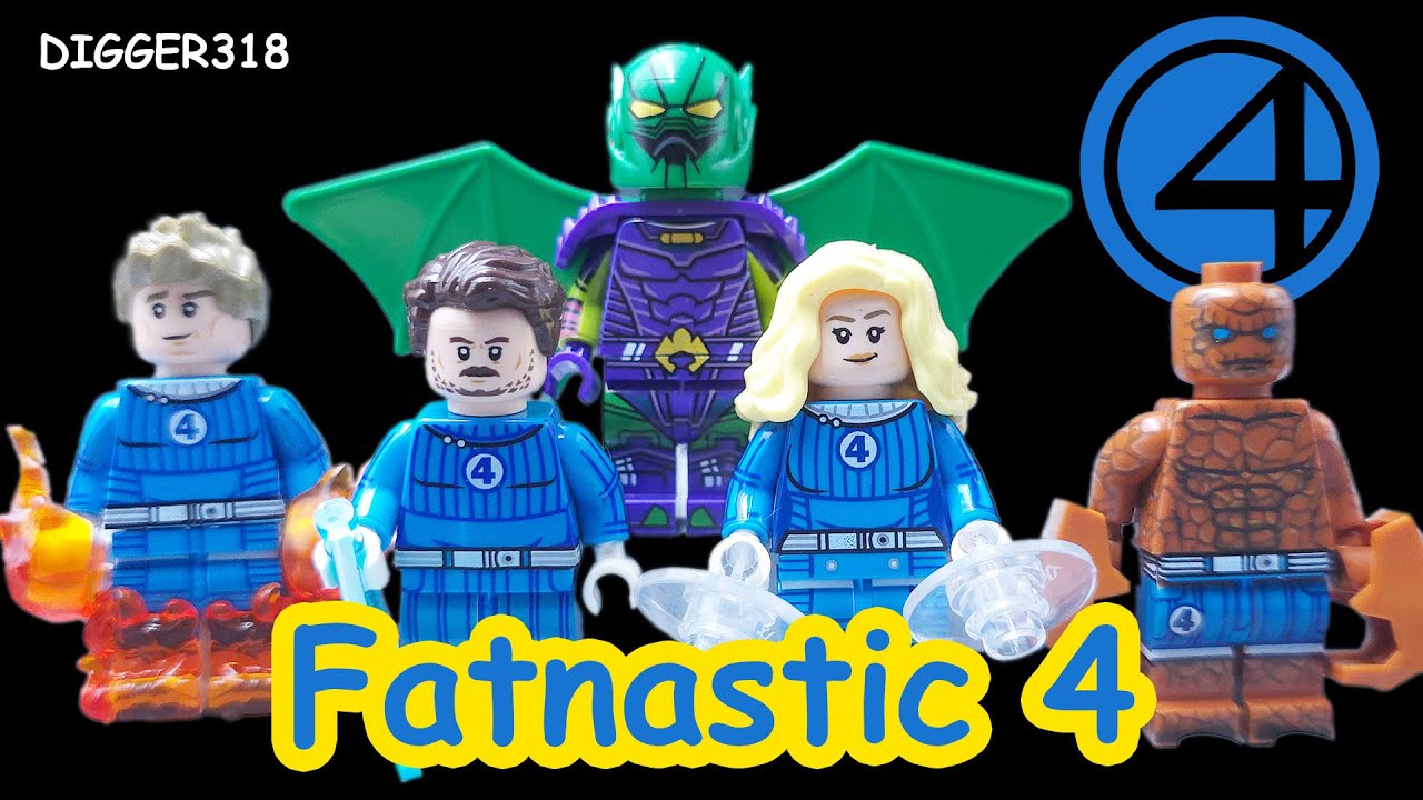 LEGO Marvel Fantastic 4 TP1022 Bootleg Toy Review 4K - YouTube