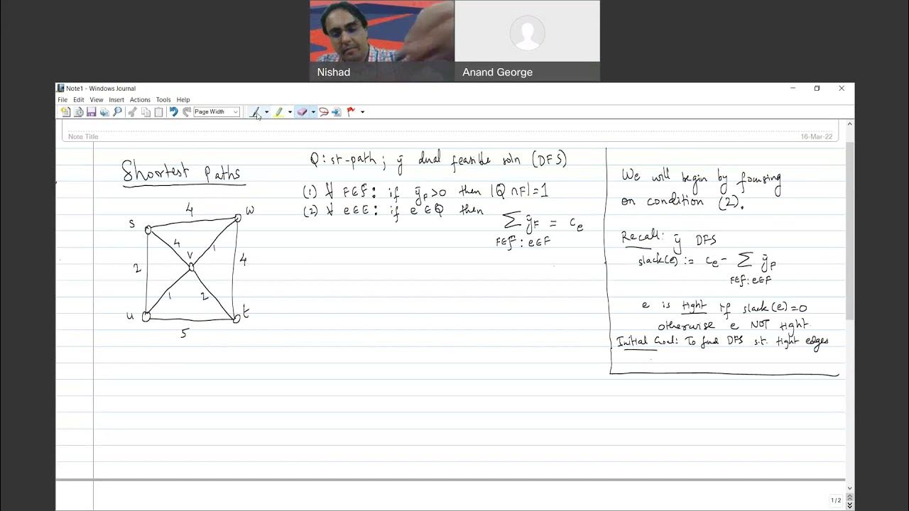 Linear Programming And Combinatorial Optimization 2022 Lecture 28 Youtube