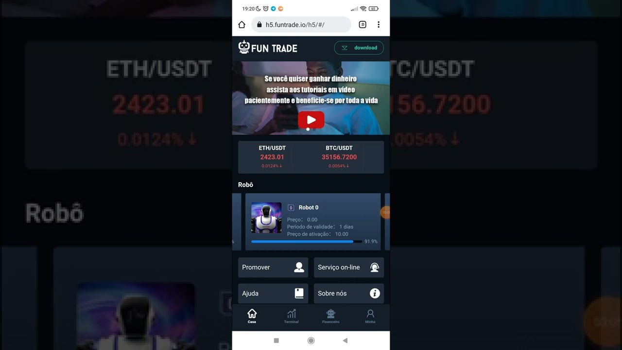 NOVA PLATAFORMA *FUNTRADE* LINK NA DESCRIÇÃO - YouTube