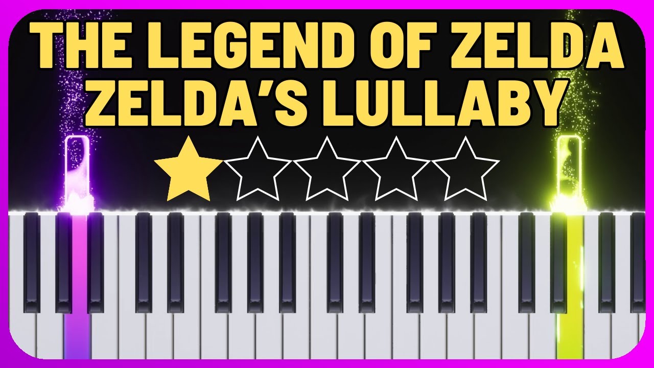 The Legend of Zelda - Zelda's Lullaby - Easy Piano Tutorial with Sheet ...