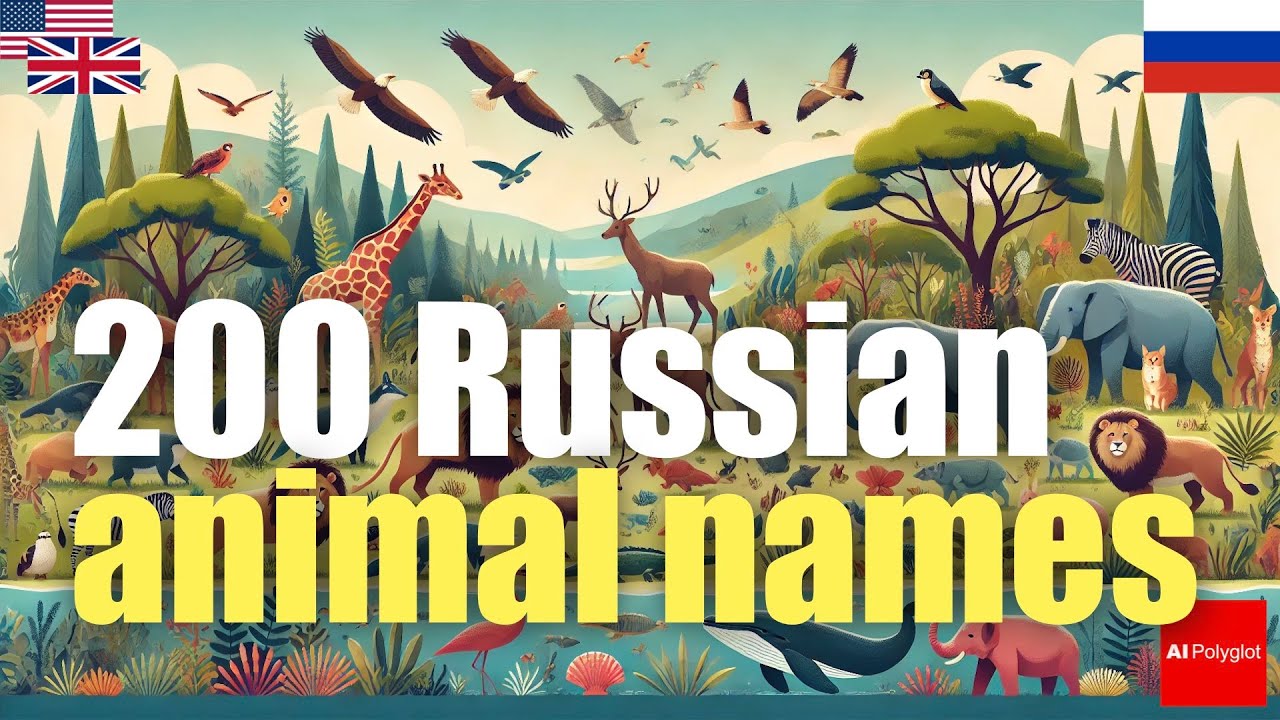 200 Russian animal names | Passive listening - YouTube
