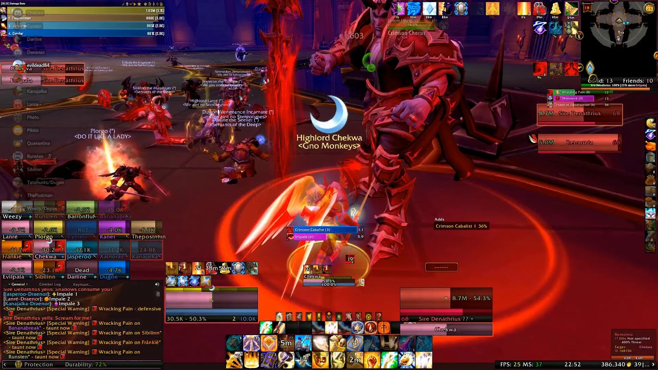 World of warcraft Castle Nathria Sire Denathrius - YouTube