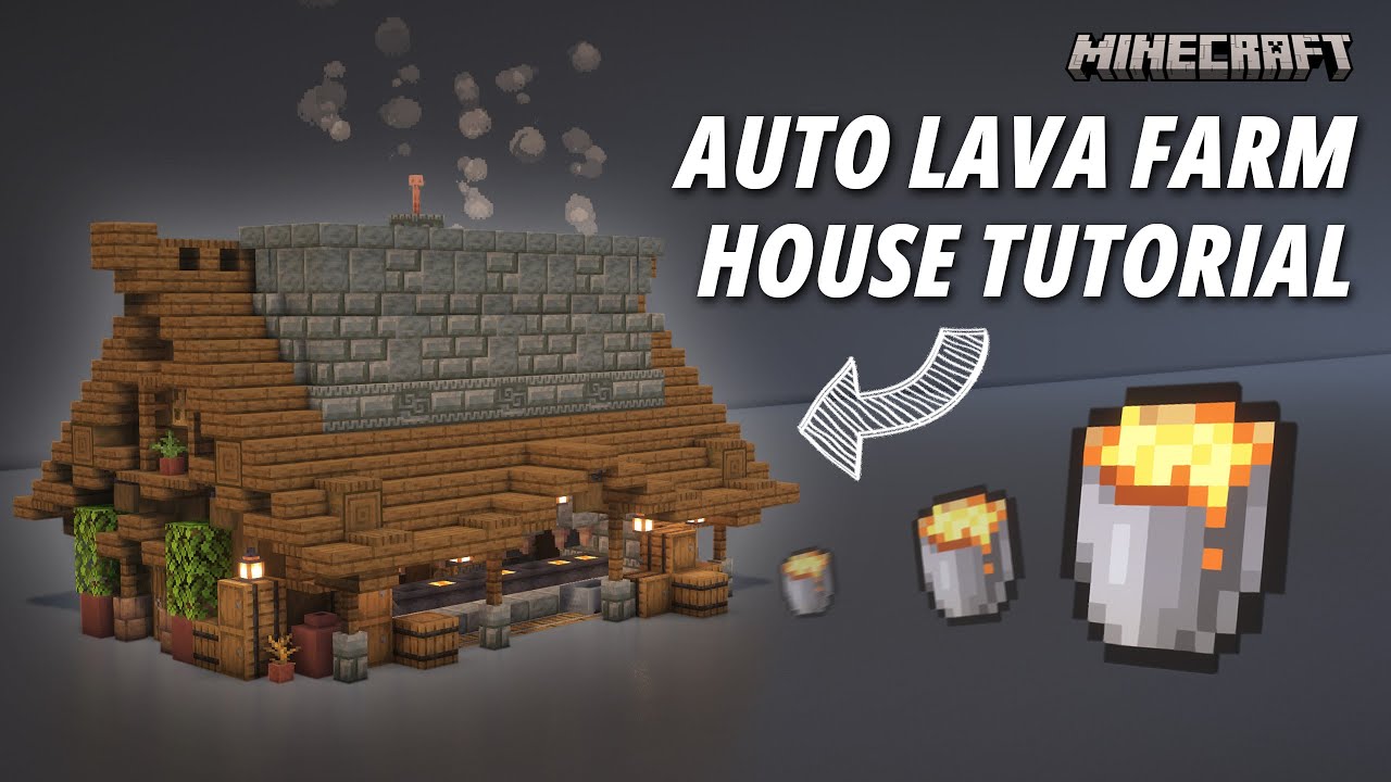 1.21 Auto Lava Farm House Tutorial [Aesthetic Farm] [Java/Bedrock ...